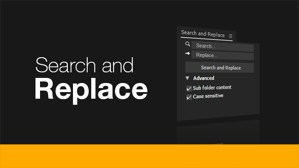 Search and Replace, Add Ons | VideoHive